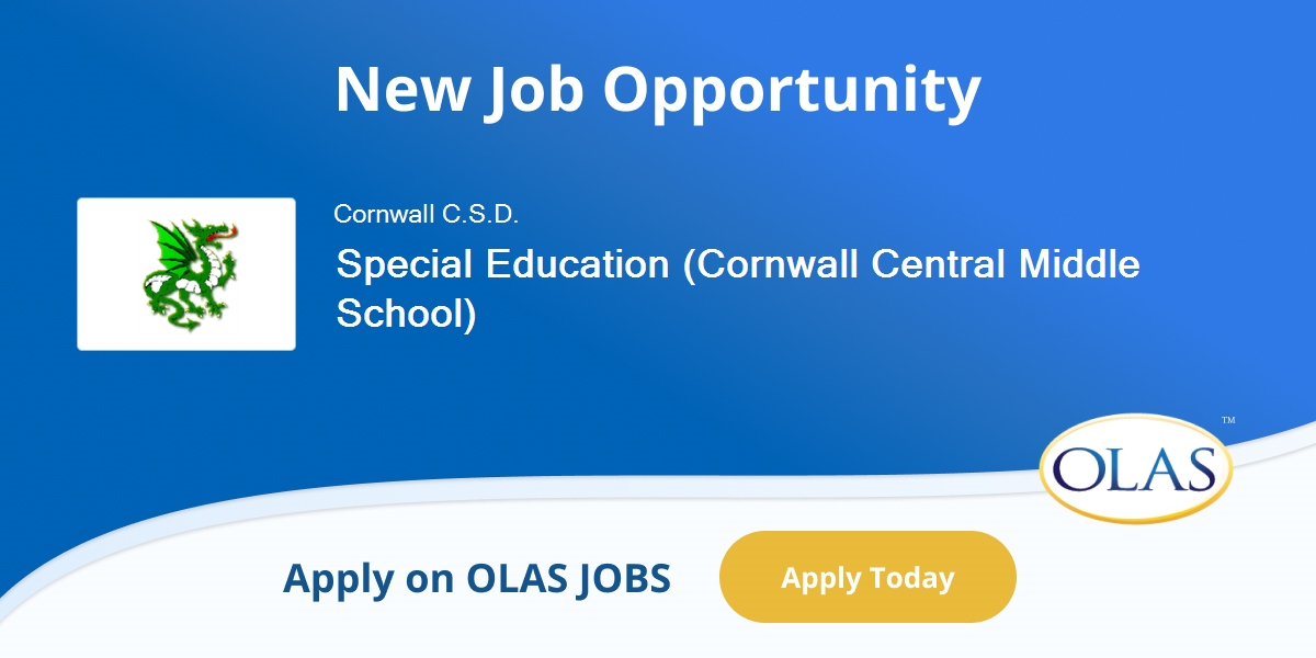 Special Education (Cornwall Central Middle School) opening in Cornwall ...