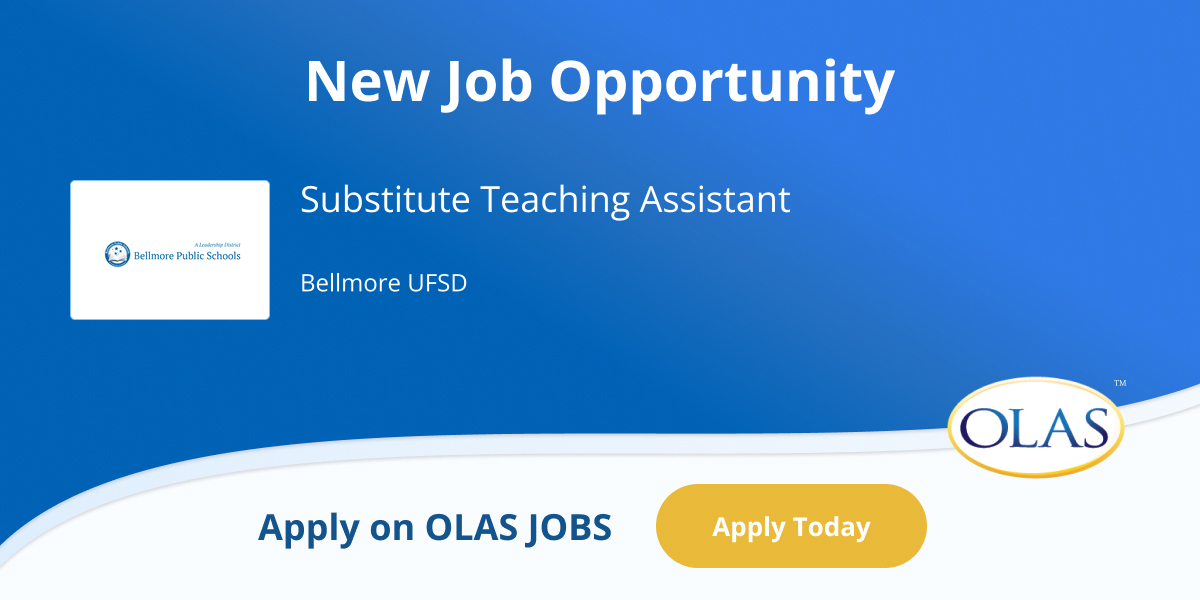 Substitute Teaching Assistant opening in Bellmore UFSD